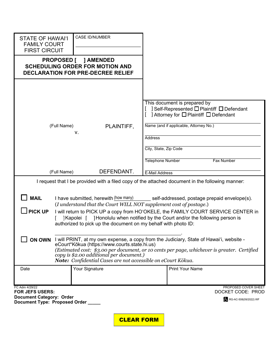 Form 1F-P-986 Download Fillable PDF or Fill Online Proposed/Amended ...