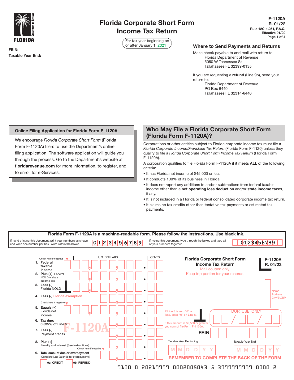 Form F-1120A - Fill Out, Sign Online and Download Printable PDF ...