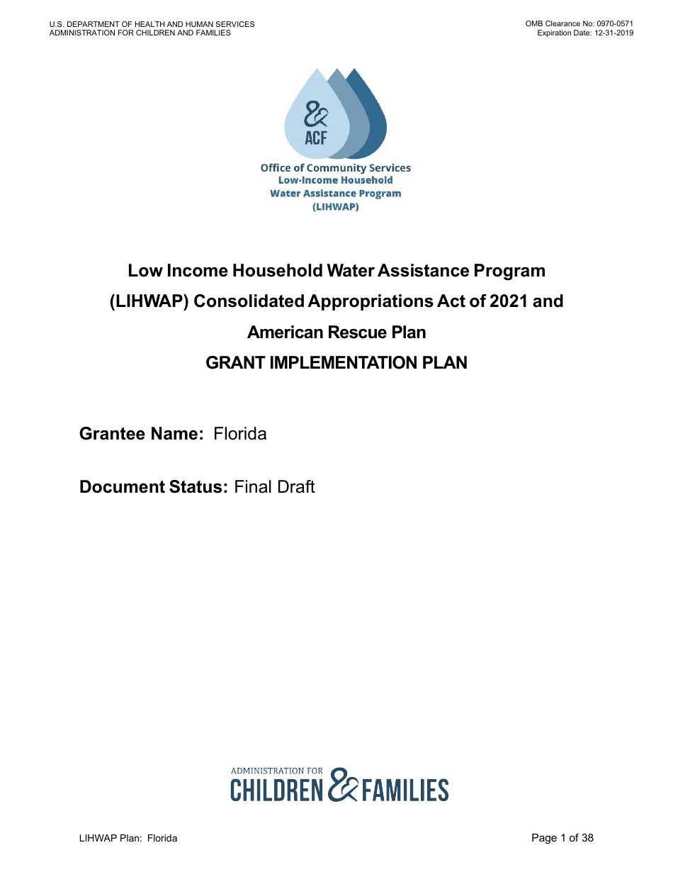 2021 Grant Implementation Plan - Low Income Household Water Assistance ...