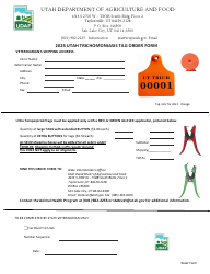 2023 Utah Utah Trichomoniasis Tag Order Form - Fill Out, Sign Online ...