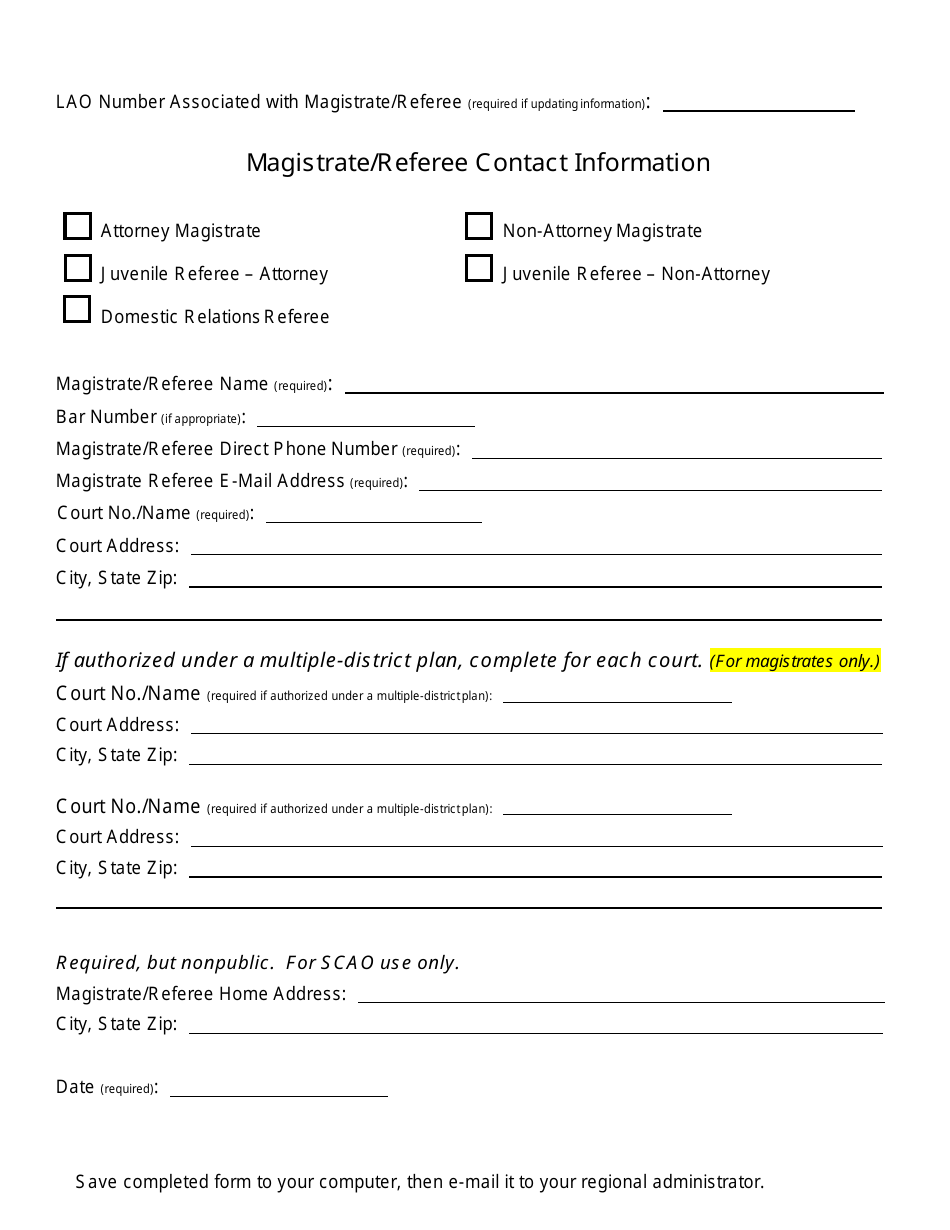 Michigan Magistrate/Referee Contact Information - Fill Out, Sign Online ...