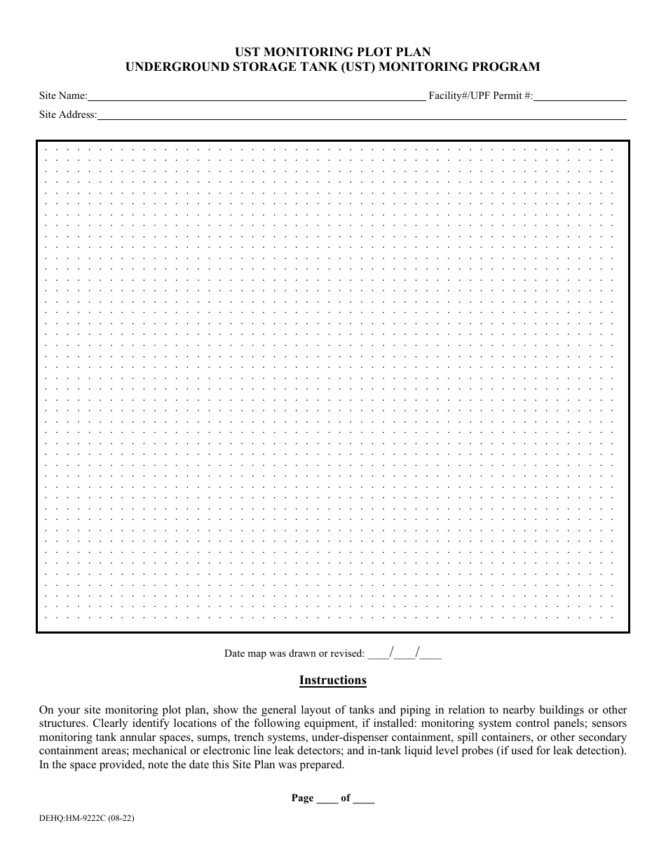 Form DEHQ:HM-9222C - Fill Out, Sign Online and Download Printable PDF ...