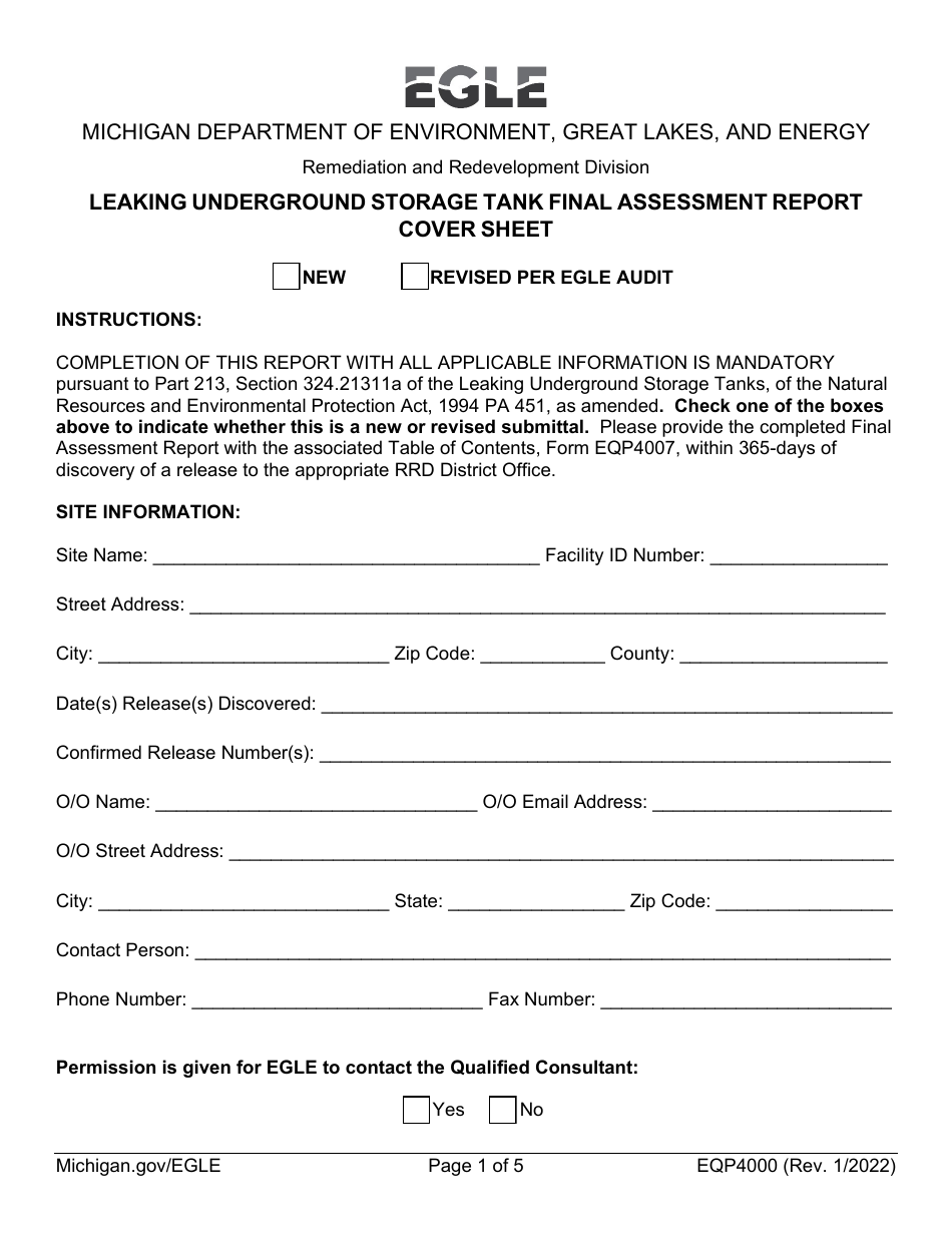 Form EQP4000 - Fill Out, Sign Online and Download Fillable PDF ...