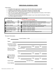 Idaho Individual Renewal Form - Fill Out, Sign Online and Download PDF ...