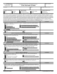 IRS Form 6729-D Download Fillable PDF or Fill Online Site Review Sheet ...