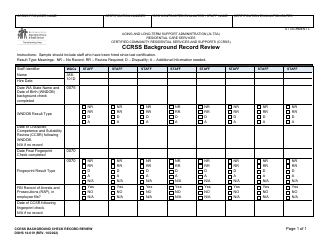 DSHS Form 10-619 Attachment L Download Printable PDF or Fill Online ...