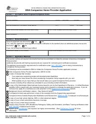 DSHS Form 14-549 Download Printable PDF or Fill Online Dda Companion ...