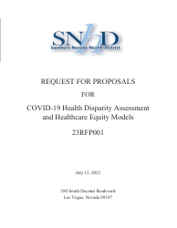 Form SNHD-22RFP007 - Fill Out, Sign Online and Download Fillable PDF ...