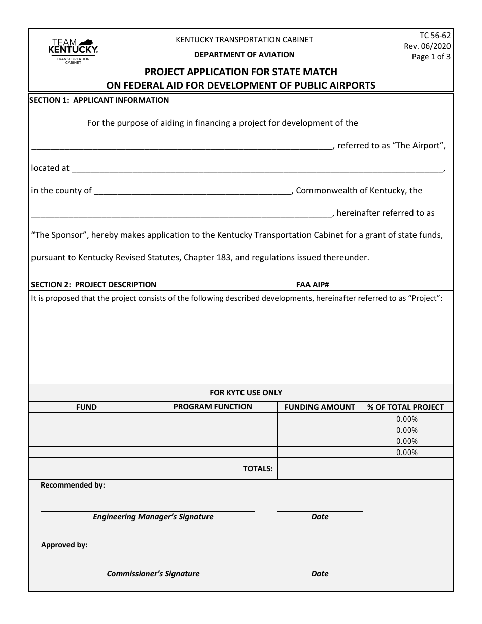 Form TC56-62 - Fill Out, Sign Online and Download Fillable PDF ...