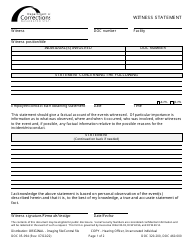Form DOC05-094 - Fill Out, Sign Online and Download Printable PDF ...