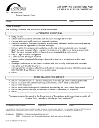 Form DOC09-298 Download Printable PDF or Fill Online Affirmative ...