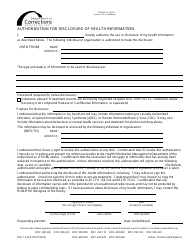 Form DOC13-035 Download Printable PDF or Fill Online Authorization for ...
