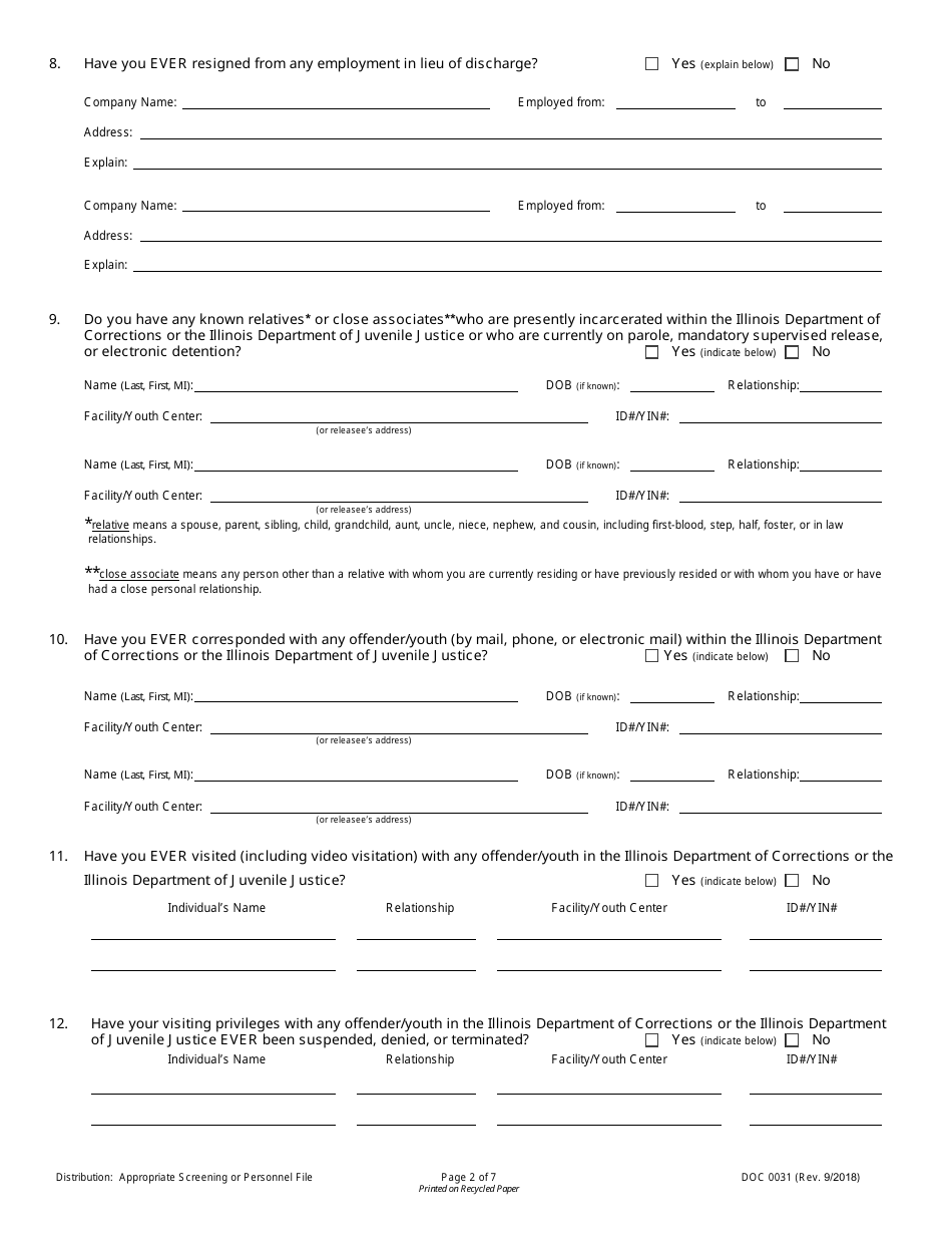 Form DOC0031 - Fill Out, Sign Online and Download Fillable PDF ...