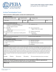 South Carolina Active Termination Form - Fill Out, Sign Online and ...