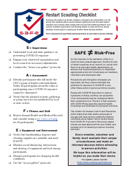 Restart Scouting Checklist Download Printable PDF | Templateroller