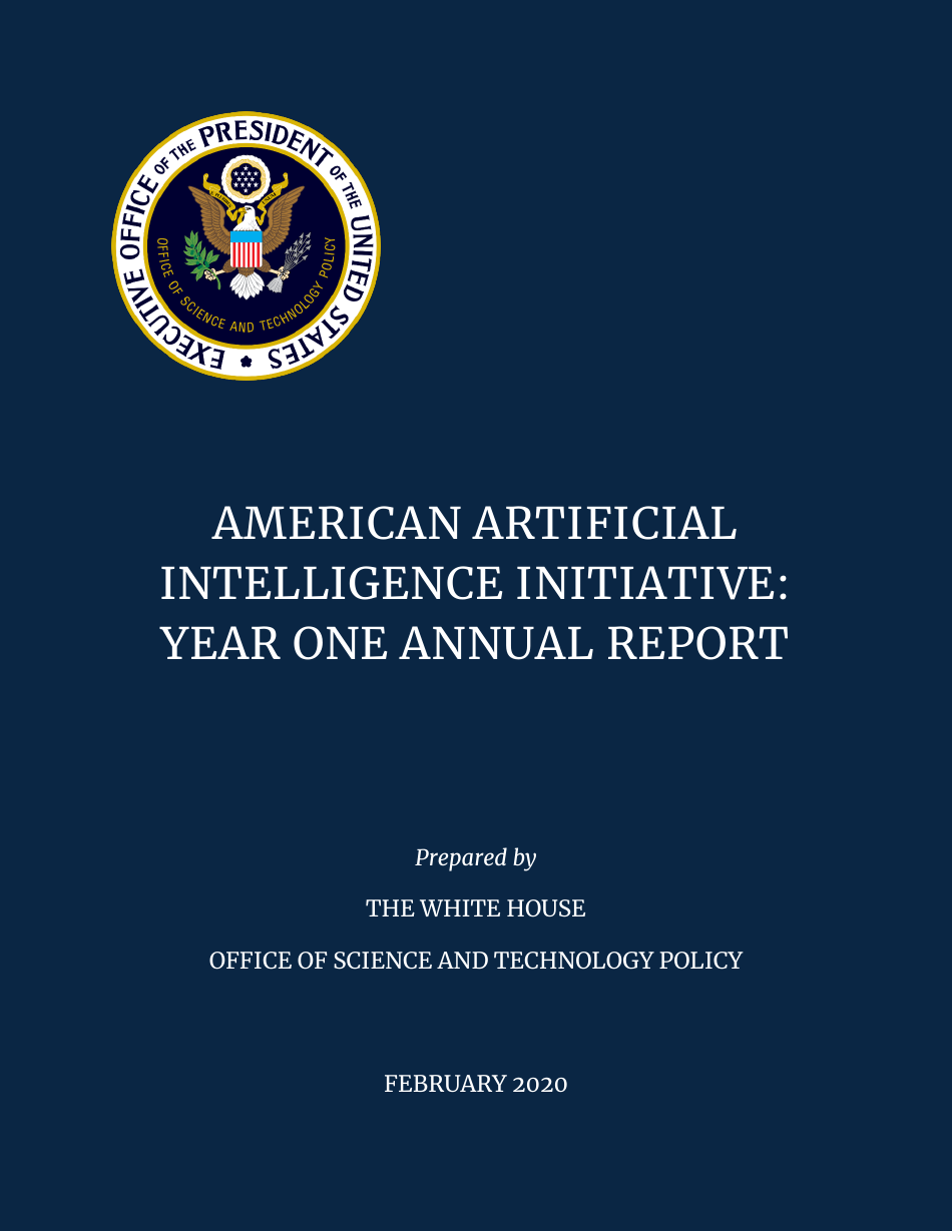 American Artificial Intelligence Initiative: Year One Annual Report ...