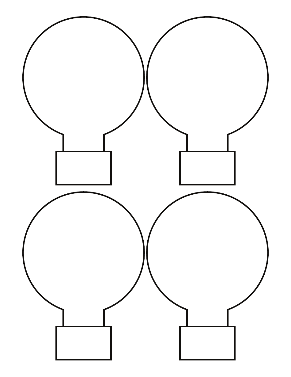 Christmas Light Template - Four Download Printable PDF | Templateroller