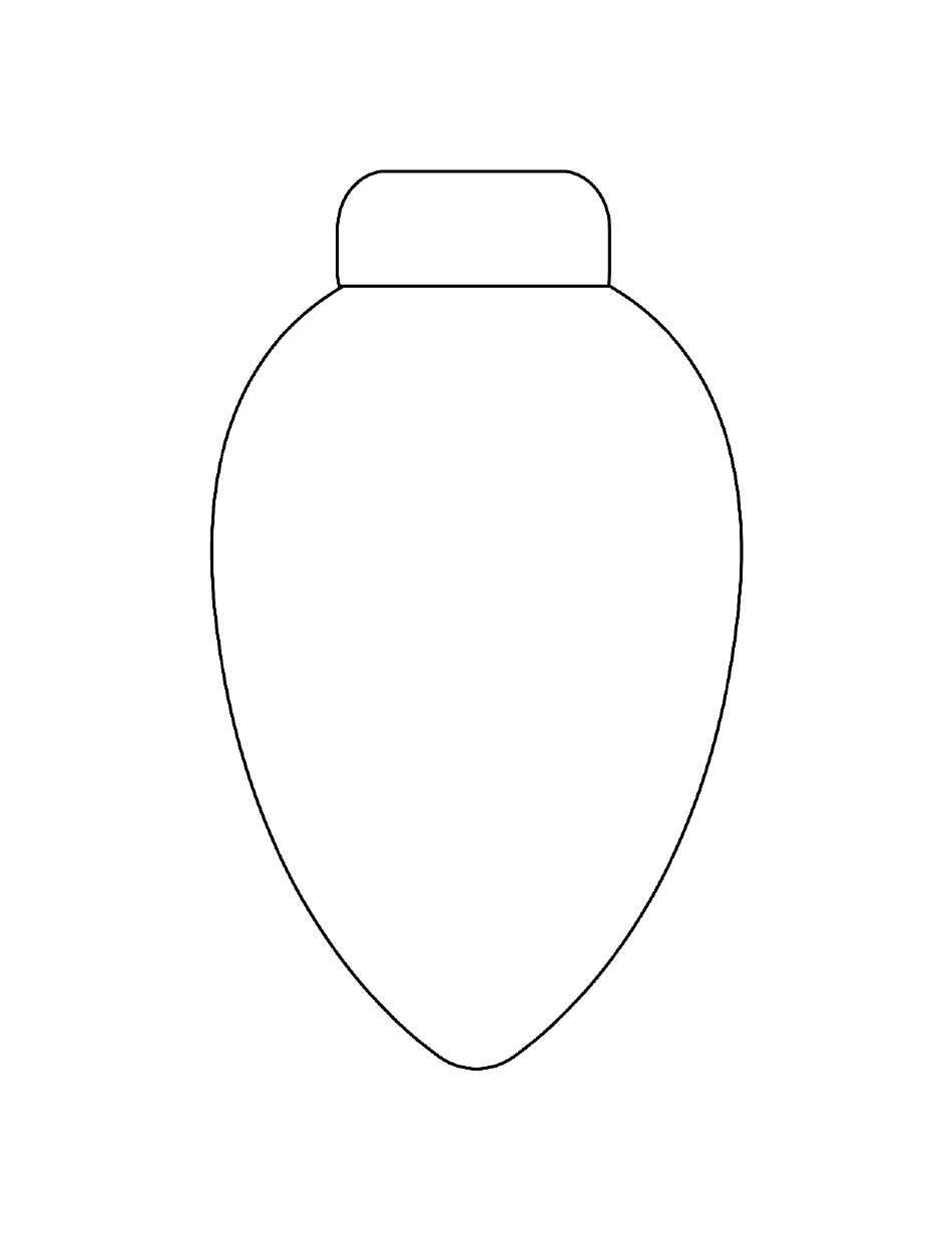 Christmas Light Template - One Bulb Download Printable PDF | Templateroller