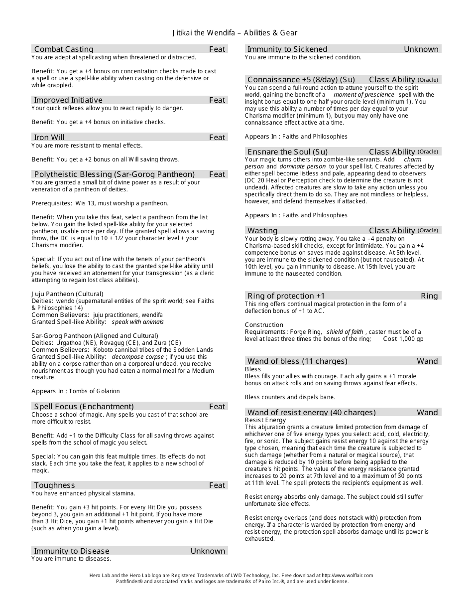 Pathfinder Female Human Oracle Character Sheet Download Printable PDF ... Pathfinder Female Human Oracle Character Sheet Download Printable PDF ...