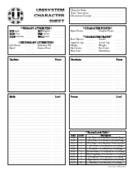Free Character Sheet Templates - Customize, Download & Print PDF ...