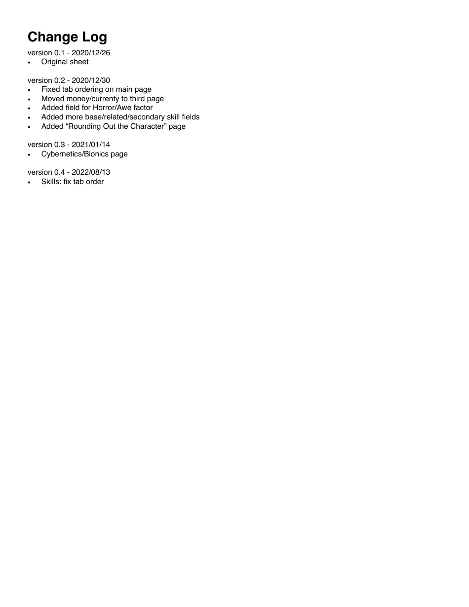 Rifts Character Sheet Download Fillable Pdf Templateroller 