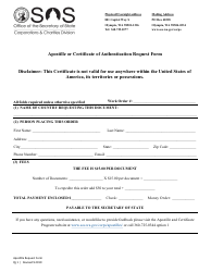 Colorado Authentication Request Form - Apostille or Certificate ...