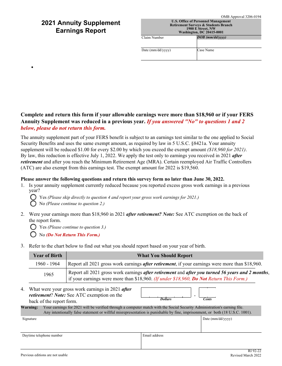 Form RI92-22 - 2021 - Fill Out, Sign Online and Download Fillable PDF ...