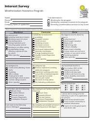 Michigan Interest Survey - Weatherization Assistance Program - Fill Out ...