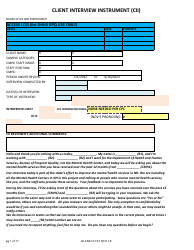 2023 New Hampshire Client Interview Instrument (Cii) Download Printable ...