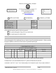 New Mexico Protected Mammal Permit - Fill Out, Sign Online and Download ...