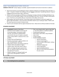 Oregon Basic Telecommunications Checklist - Fill Out, Sign Online and ...