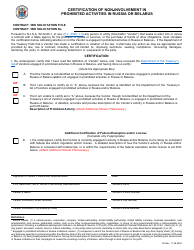New Jersey Certification of Non-involvement in Prohibited Activities in Russia or Belarus - Fill ...