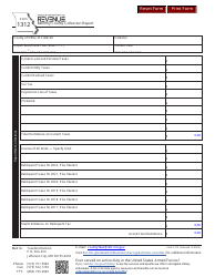 Form 1312 - Fill Out, Sign Online and Download Fillable PDF, Missouri ...