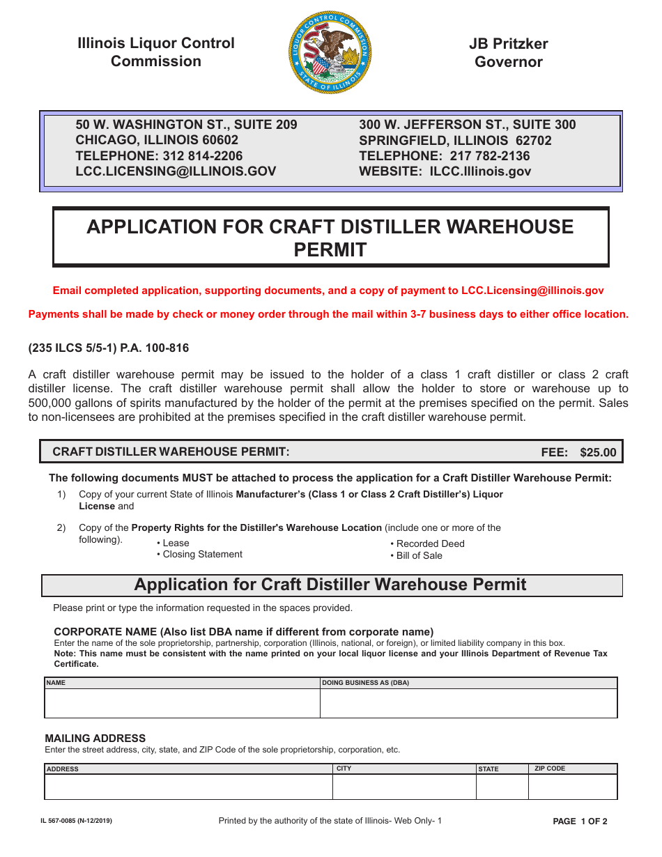 Form IL567-0085 - Fill Out, Sign Online and Download Fillable PDF ...