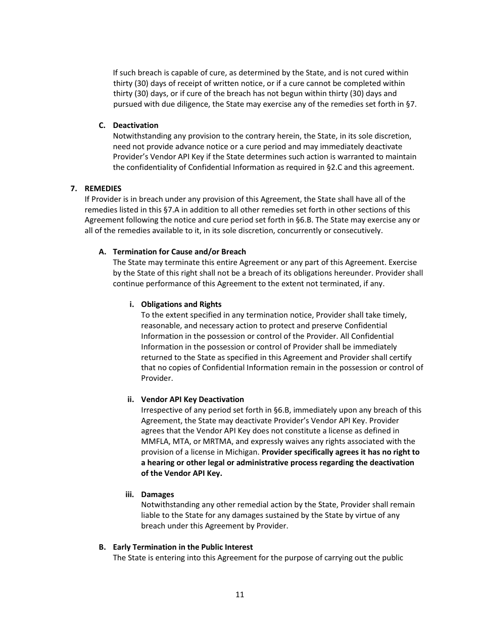 Michigan Metrc Application Programming Interface Confidentiality And User Agreement Fill Out