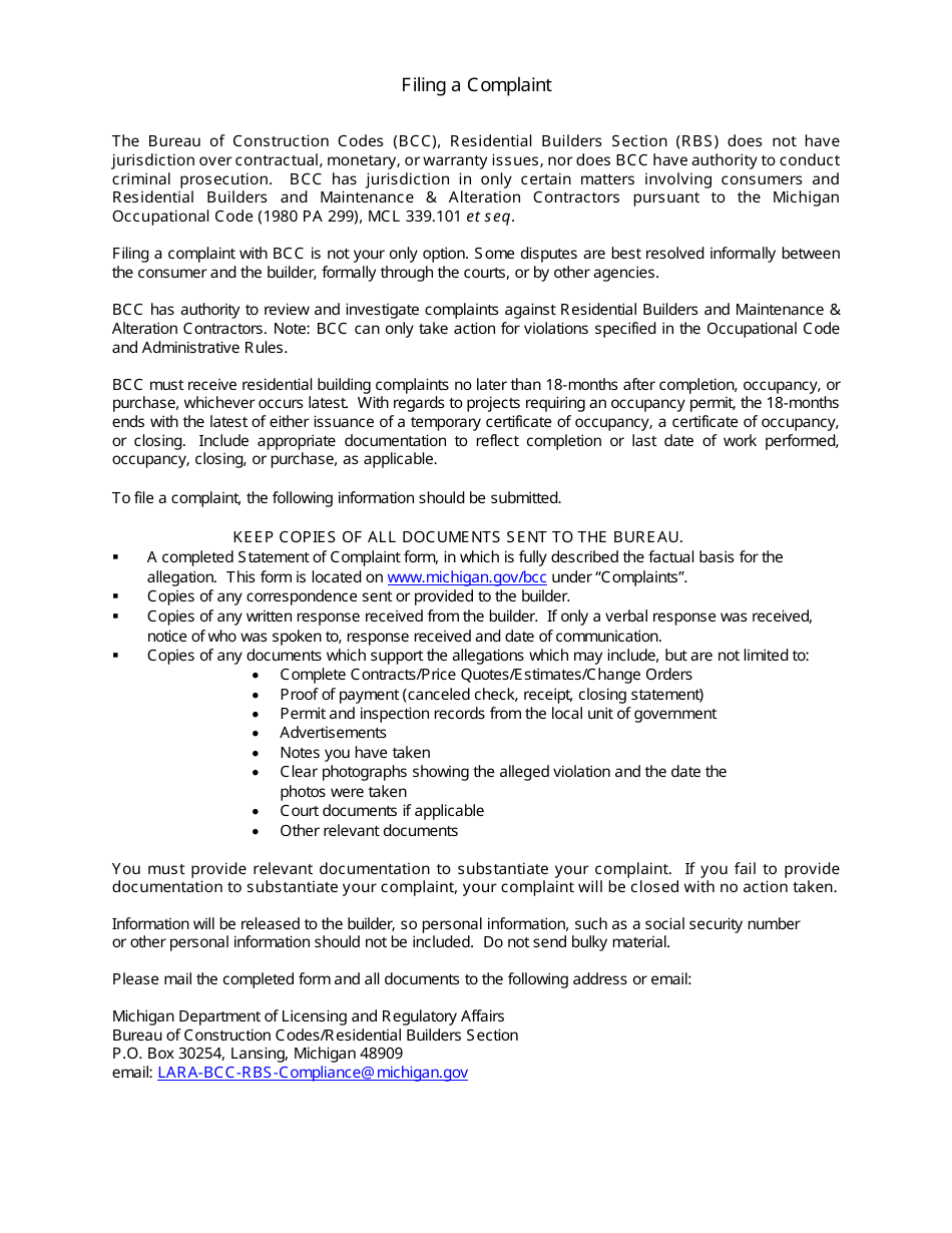 Form BCC-RBS-100 - Fill Out, Sign Online and Download Fillable PDF ...