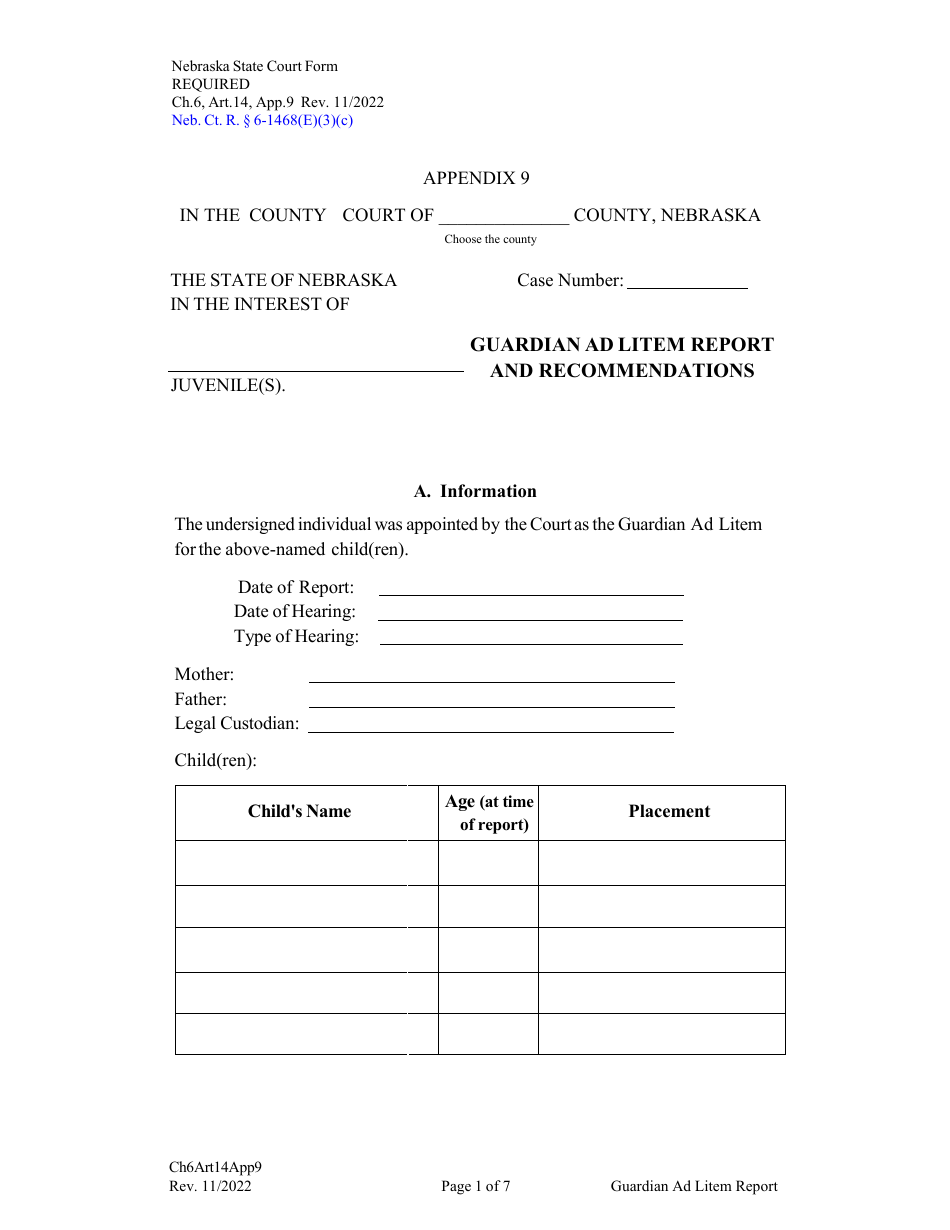 Form CH6ART14APP9 Appendix 9 - Fill Out, Sign Online and Download ...