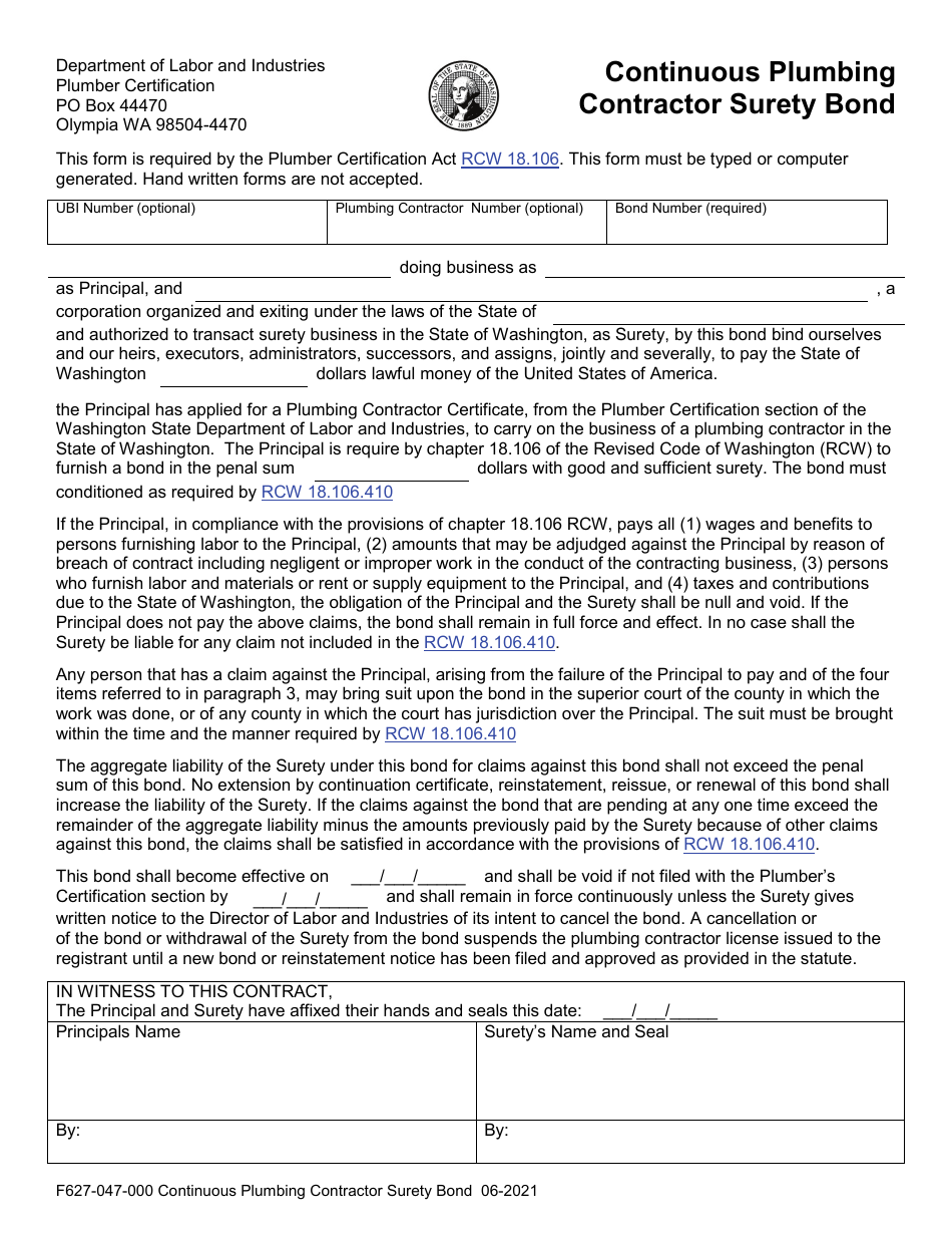 Form F627-047-000 - Fill Out, Sign Online and Download Fillable PDF ...