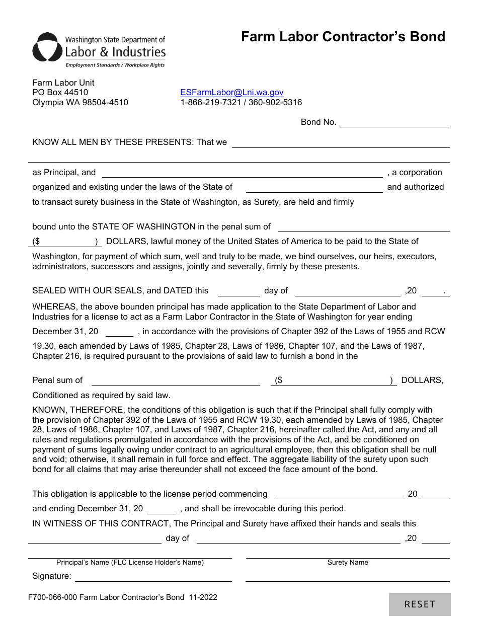 Form F700-066-00 - Fill Out, Sign Online and Download Fillable PDF ...