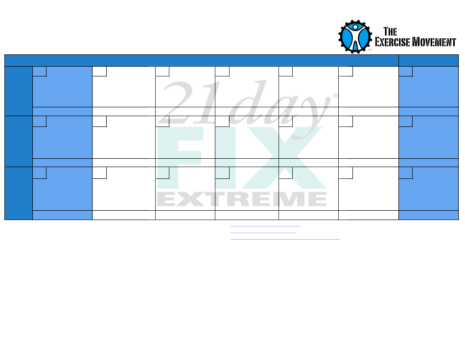 21 Day Fix Extreme Workout Cheat Sheet | EOUA Blog