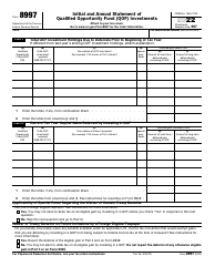 Download Instructions for IRS Form 8996 Qualified Opportunity Fund PDF ...