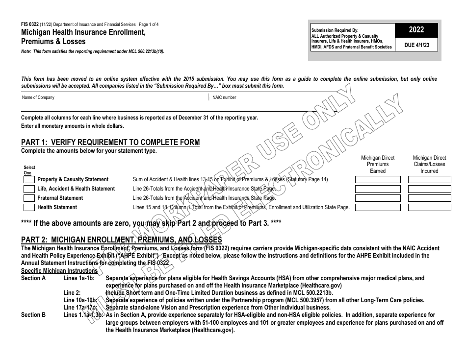Form FIS0322 - Fill Out, Sign Online and Download Printable PDF ...
