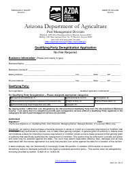 Arizona Qualifying Party Deregistration Application - Fill Out, Sign Online and Download PDF ...
