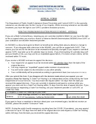 County of Los Angeles, California Appeal Form - Fill Out, Sign Online and Download PDF ...