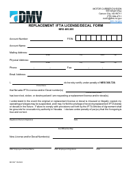 Form MC097 Download Fillable PDF or Fill Online Replacement Ifta ...