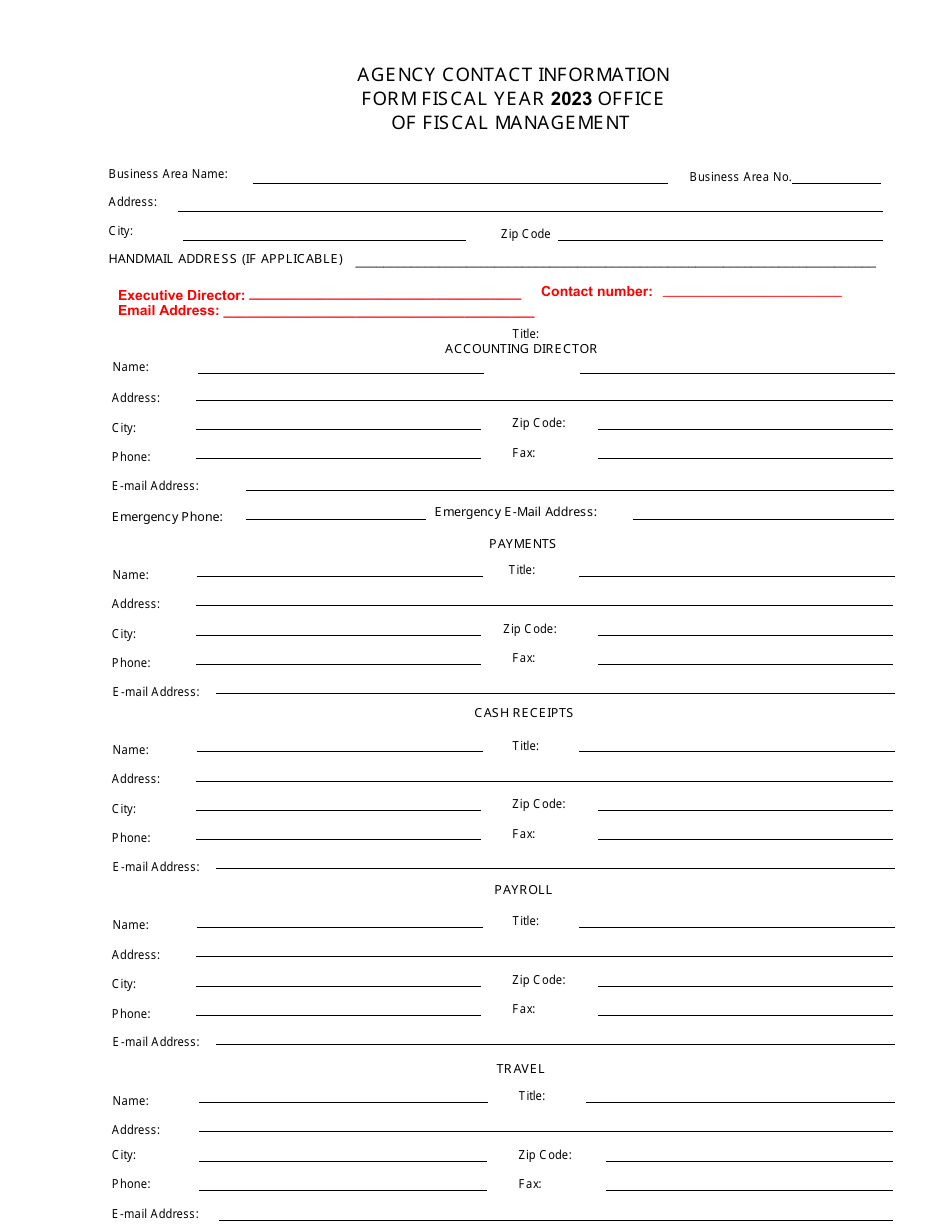 2023 Mississippi Agency Contact Information Form - Fill Out, Sign ...