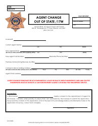 Arizona Agent Change - out of State/17w - Fill Out, Sign Online and Download PDF | Templateroller