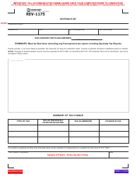 Form REV-1175 Schedule AR Download Fillable PDF or Fill Online ...