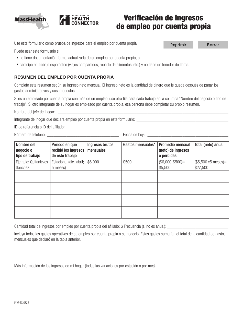 Form INVF - Fill Out, Sign Online and Download Fillable PDF ...