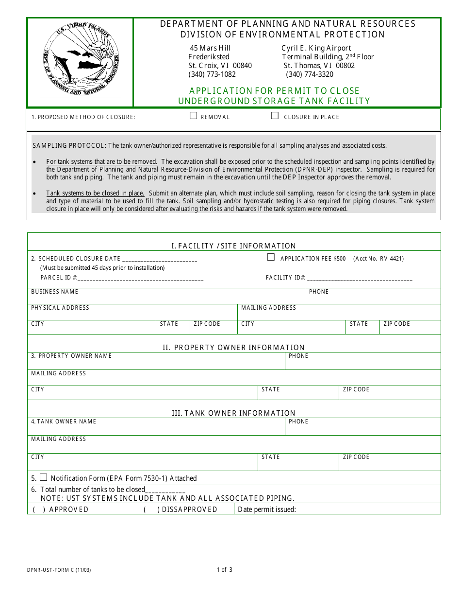 DPNR-UST- Form C - Fill Out, Sign Online and Download Printable PDF ...